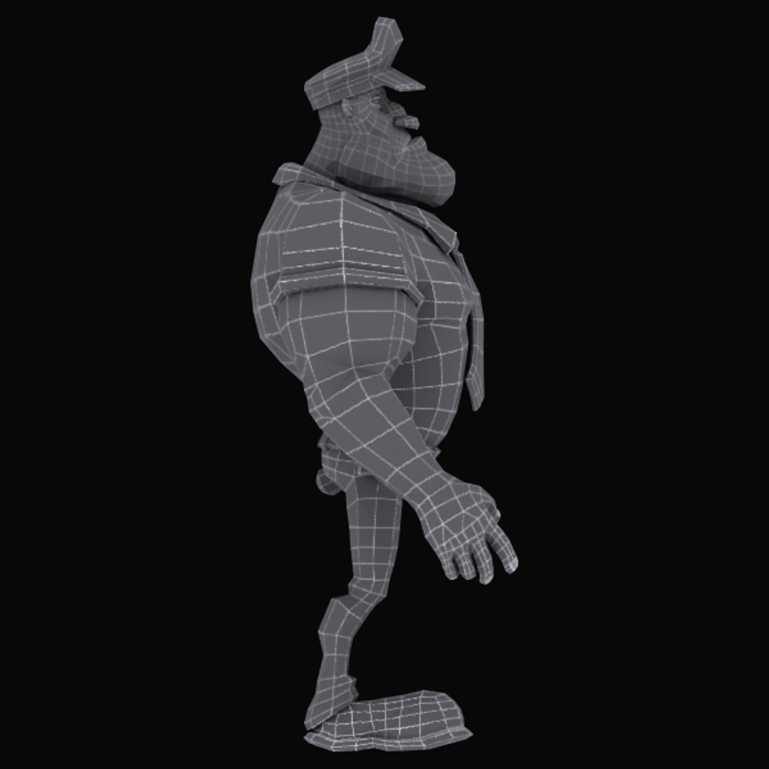 Policeman Man 3d Model