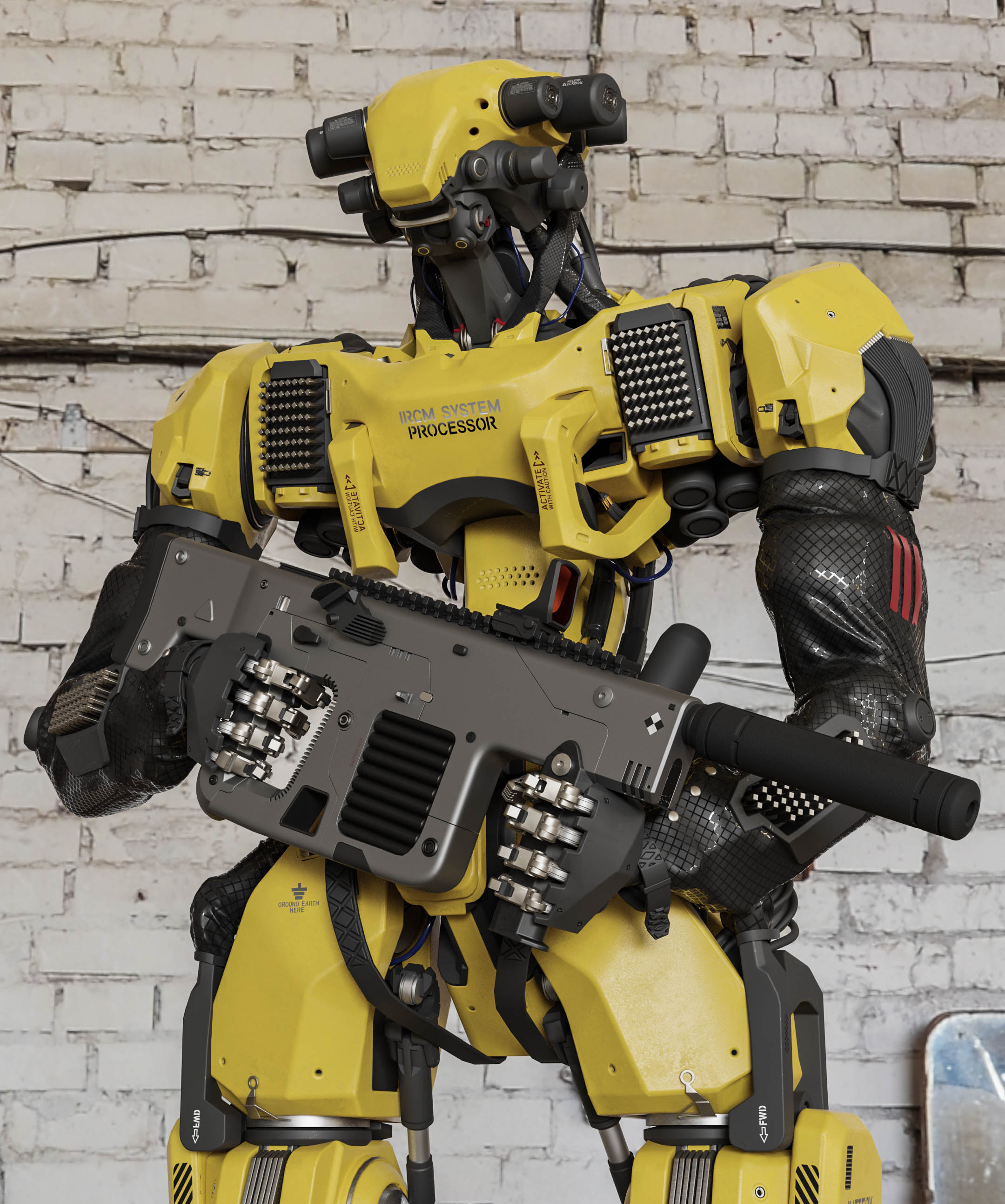 Interceptor robot character unreal model - TurboSquid 1409896