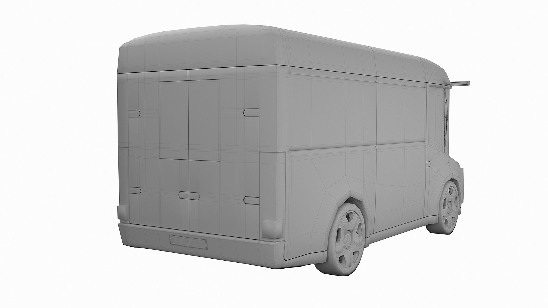 3D Generic Electric Delivery Truck Model - TurboSquid 1960798