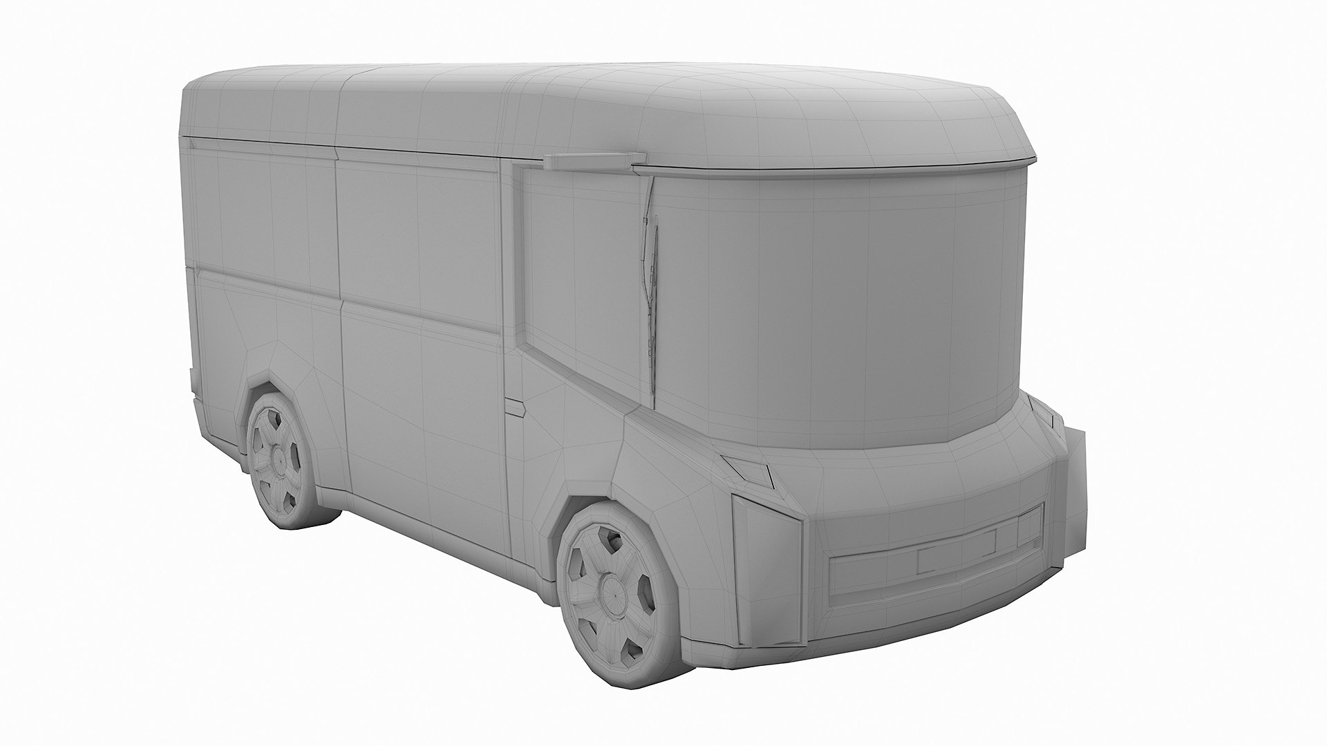 3D Generic Electric Delivery Truck Model - TurboSquid 1960798