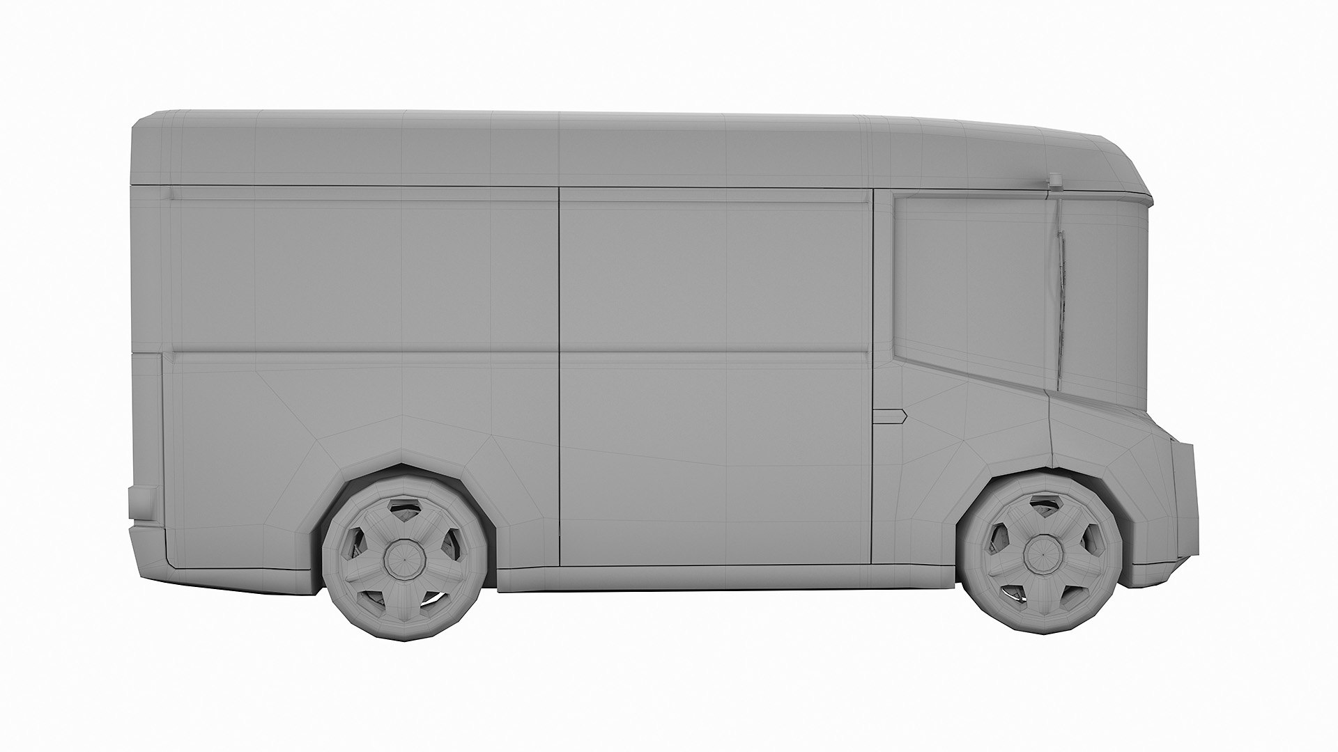3D Generic Electric Delivery Truck Model - TurboSquid 1960798