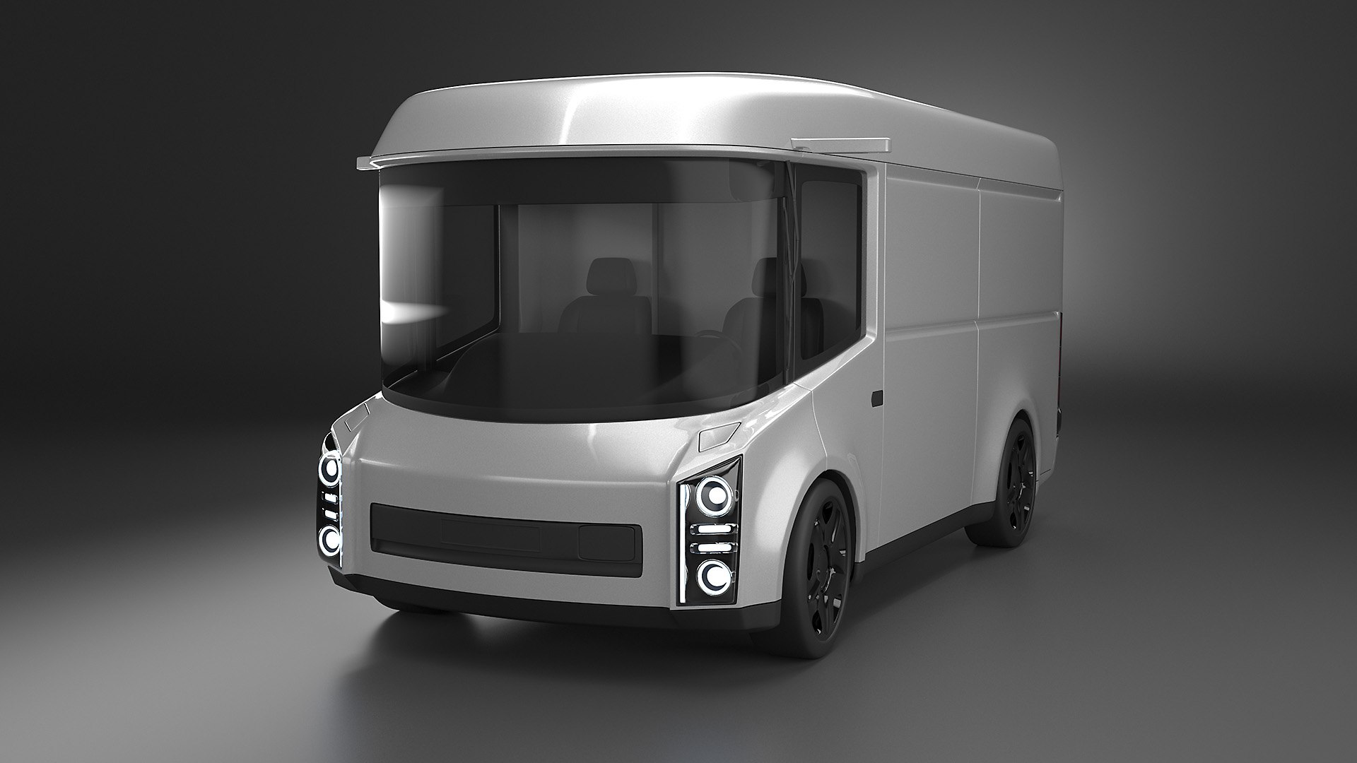 3D Generic Electric Delivery Truck Model - TurboSquid 1960798