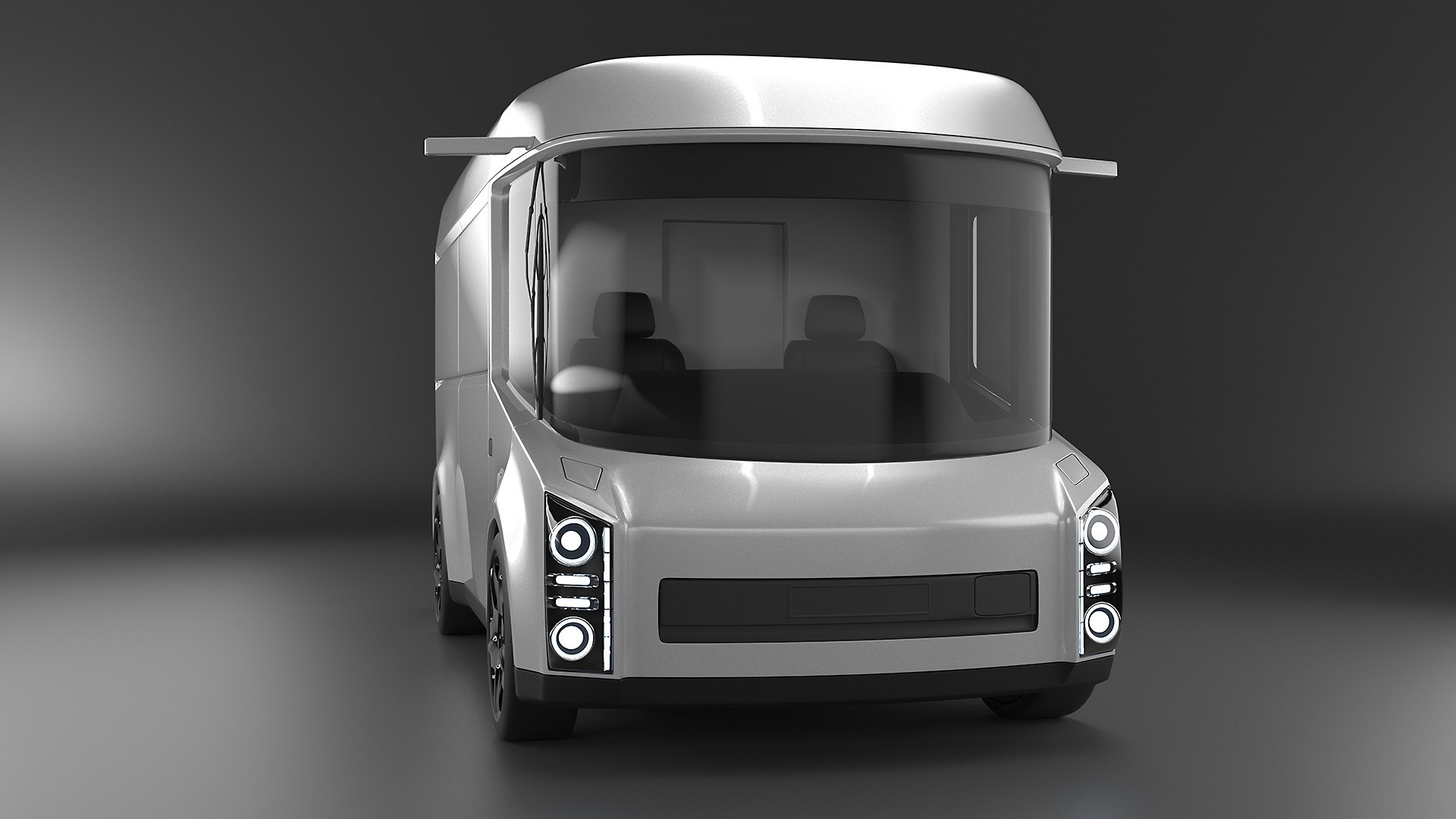 3D Generic Electric Delivery Truck Model - TurboSquid 1960798