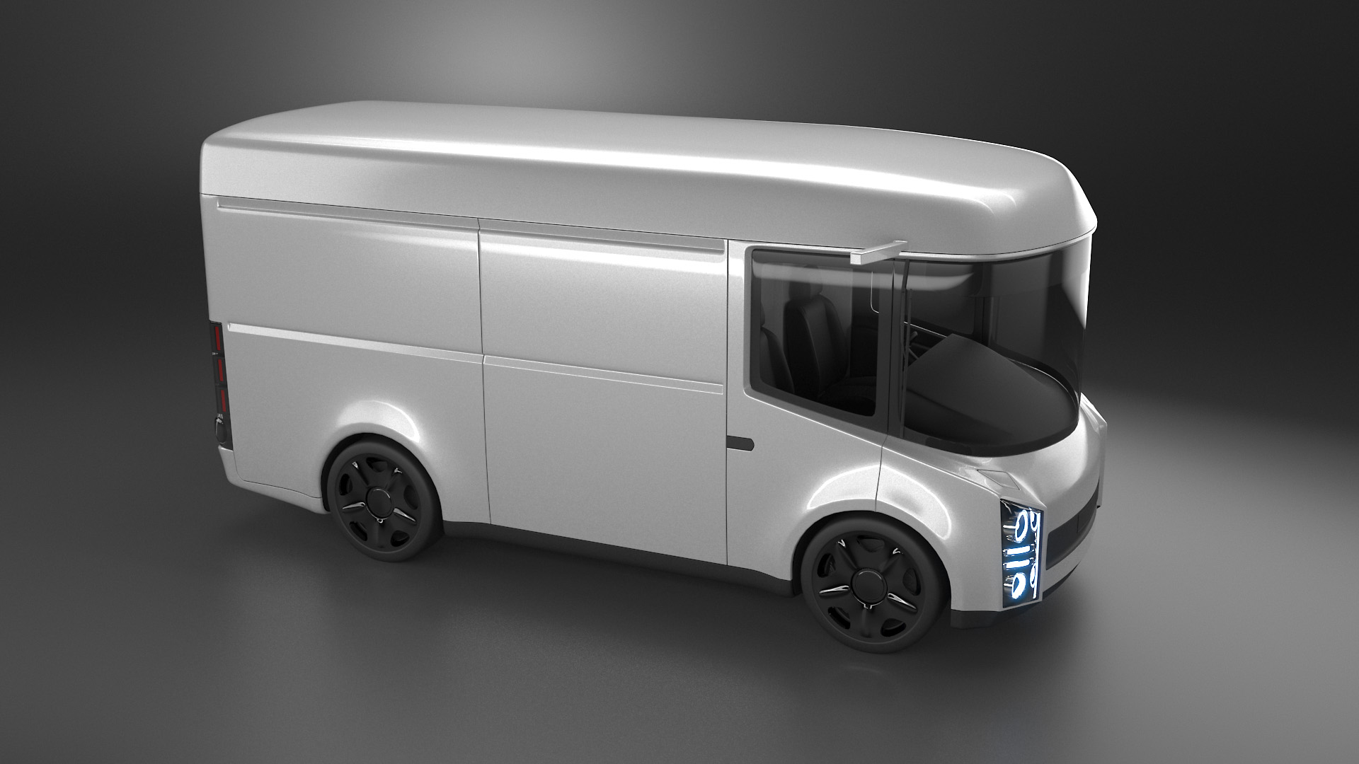 3D Generic Electric Delivery Truck Model - TurboSquid 1960798