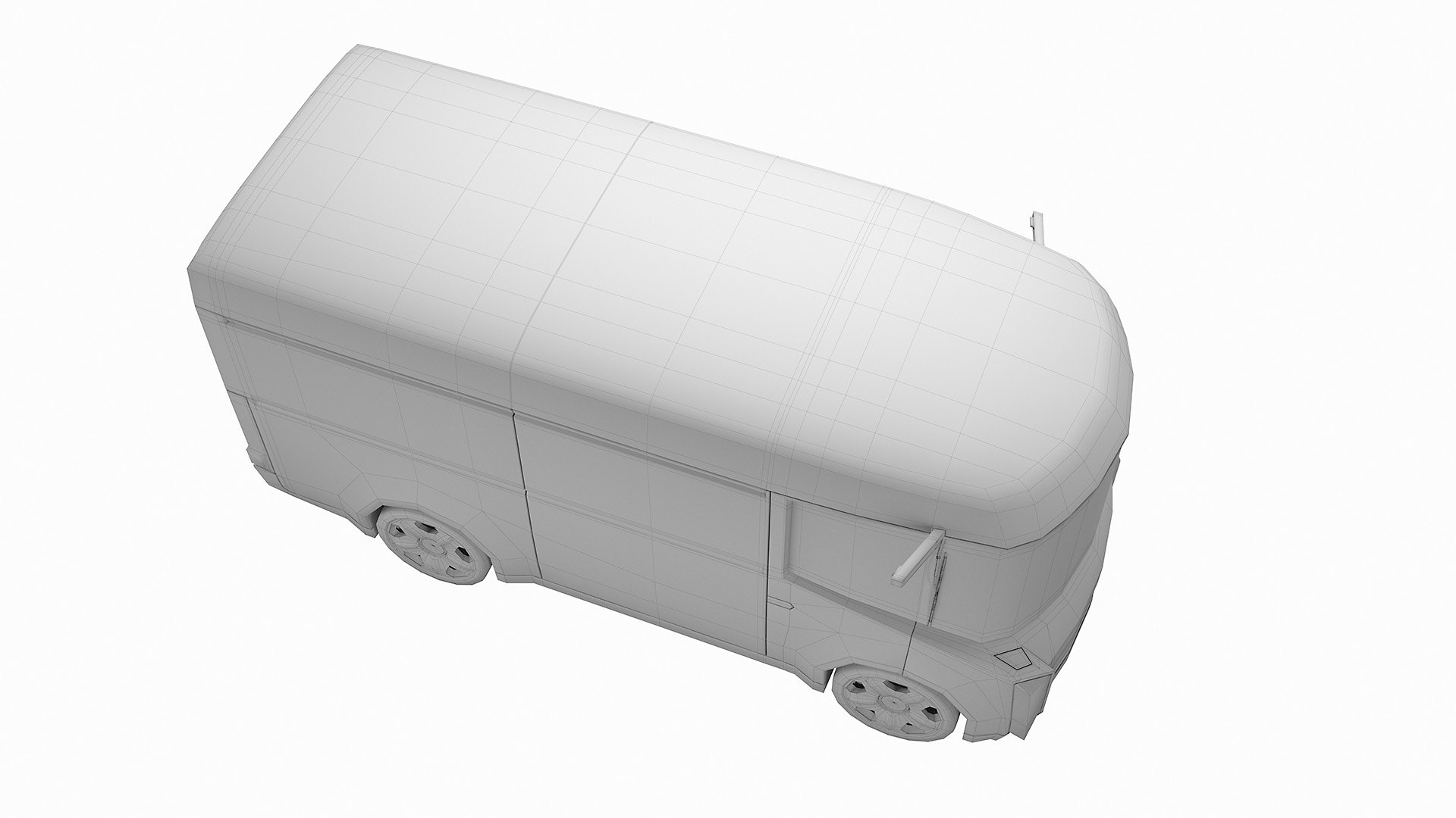 3D Generic Electric Delivery Truck Model - TurboSquid 1960798