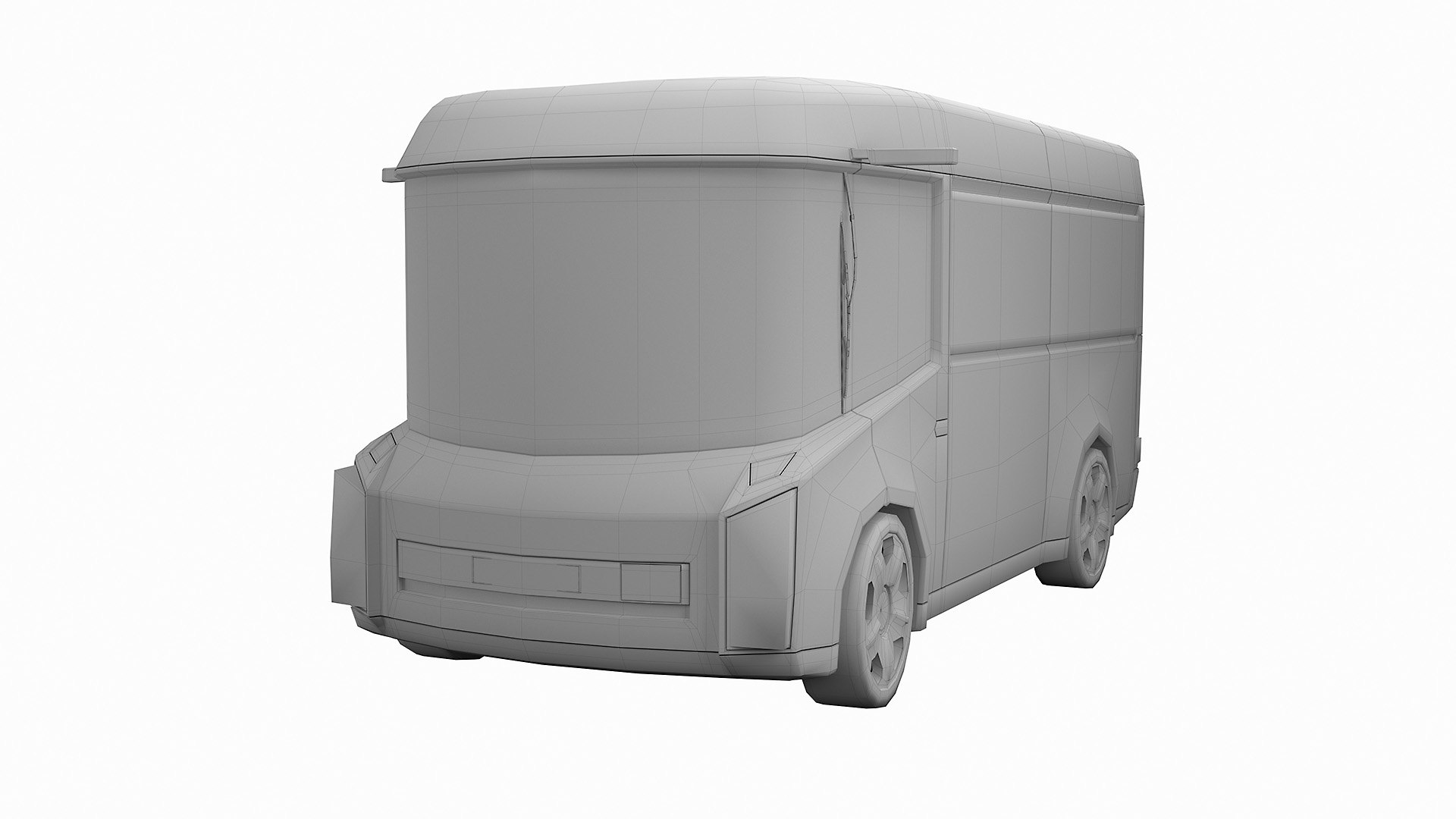 3D Generic Electric Delivery Truck Model - TurboSquid 1960798