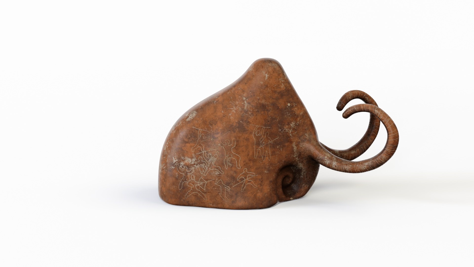 Clay Mammoth Figurine 3D Model - TurboSquid 1785839