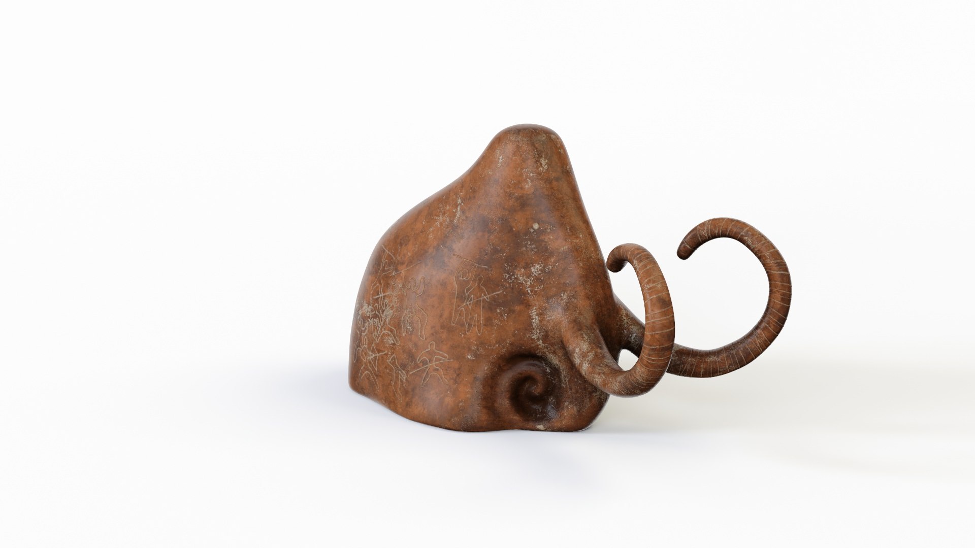 Clay Mammoth Figurine 3D Model - TurboSquid 1785839