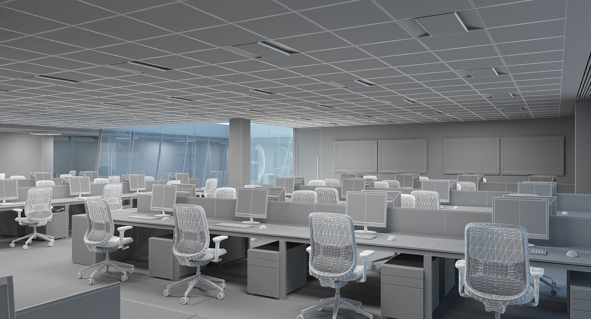 Office Interior 3d Model