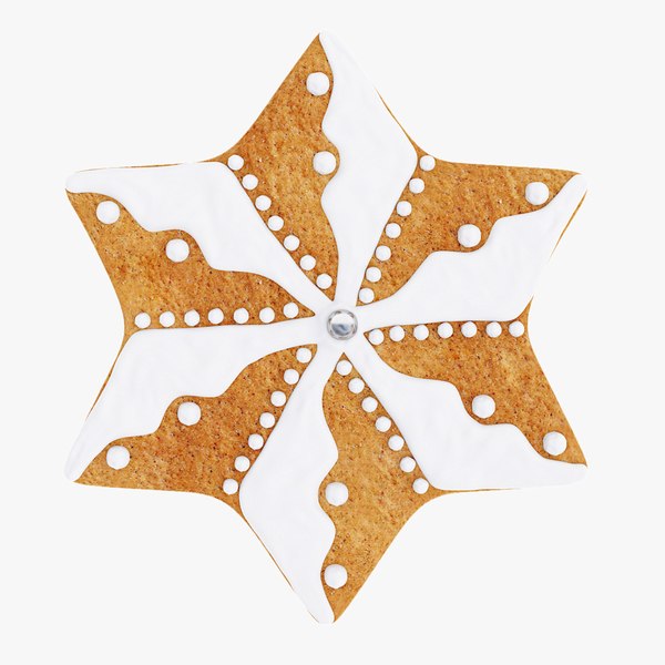 3D model Star-shaped gingerbread cookie - TurboSquid 1985431