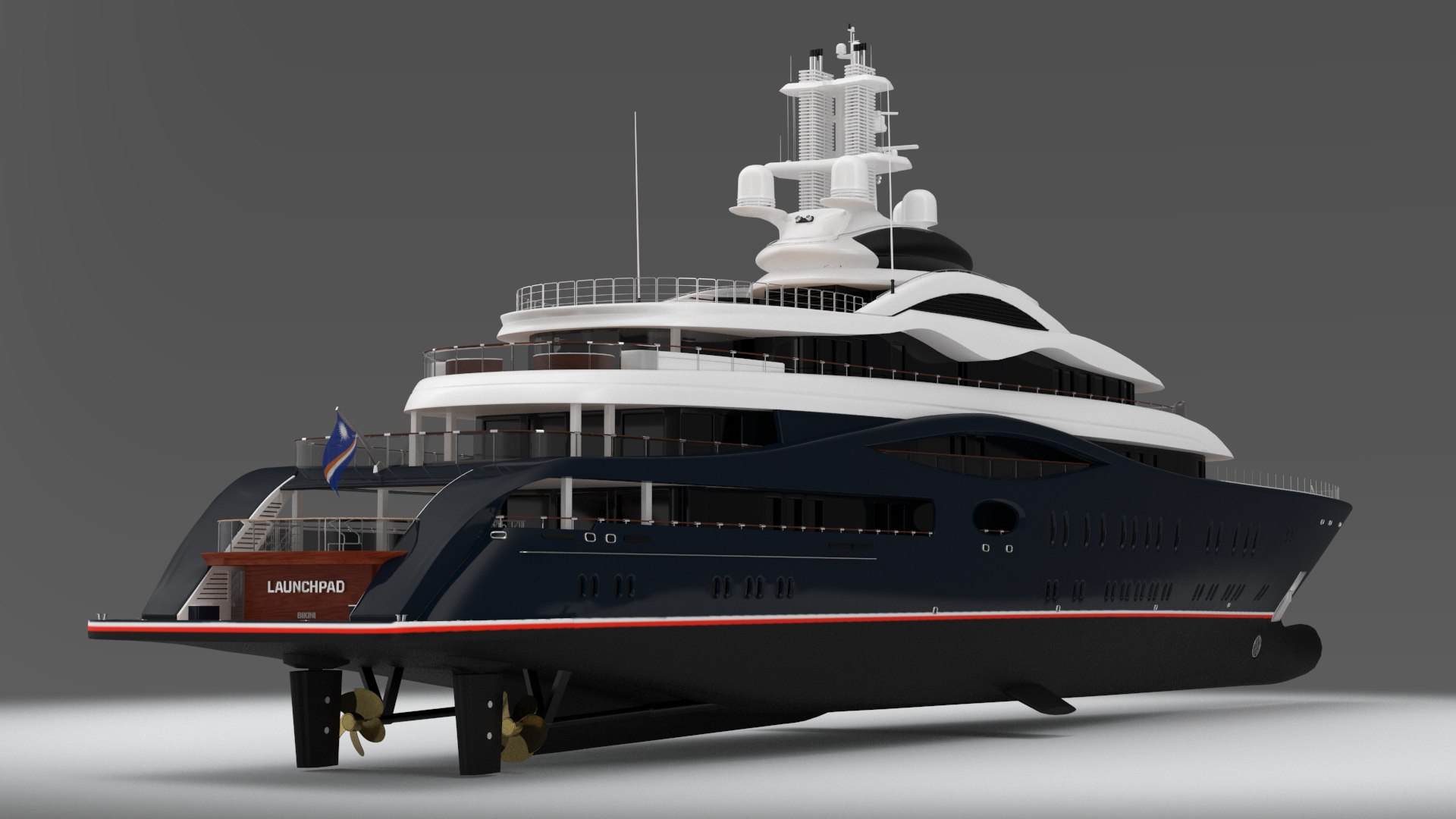Launchpad Superyacht 3D Model - TurboSquid 2352962