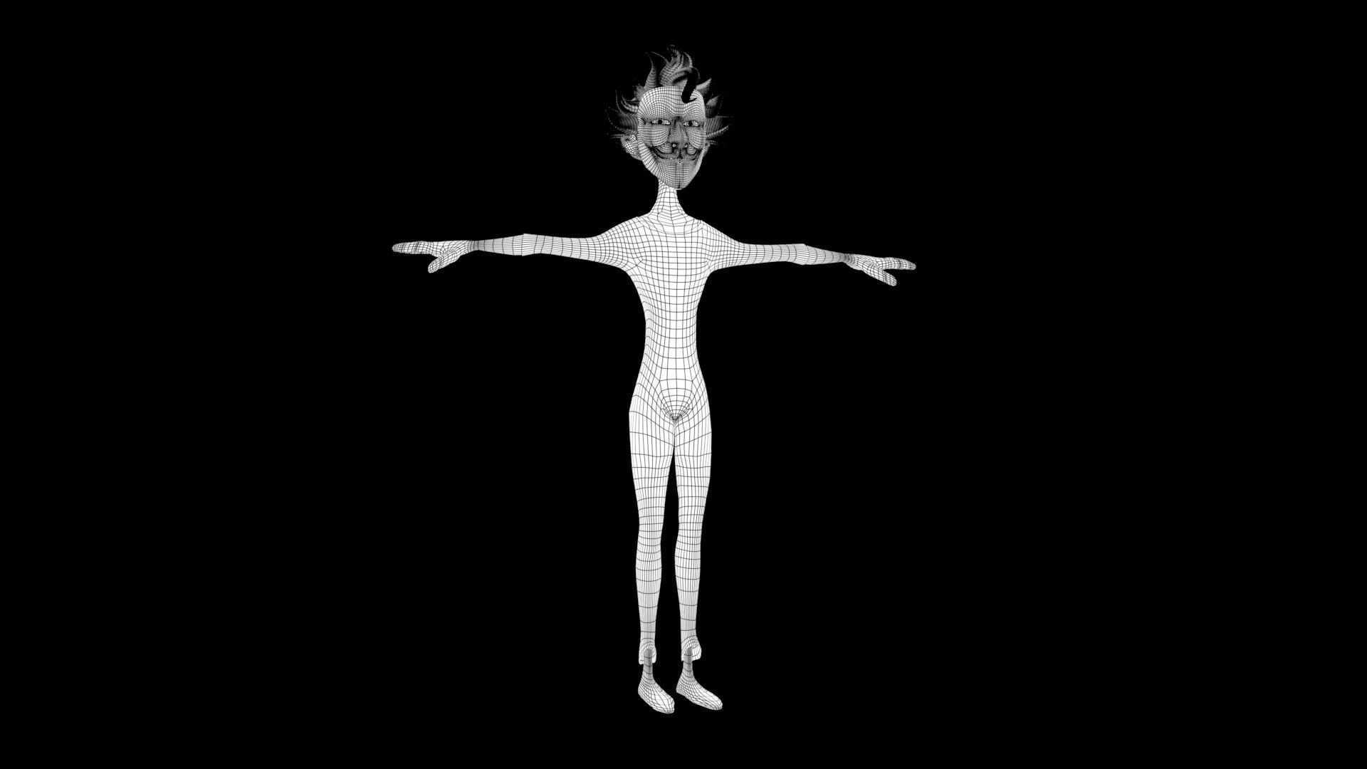 3D Mime Artist - TurboSquid 2185358