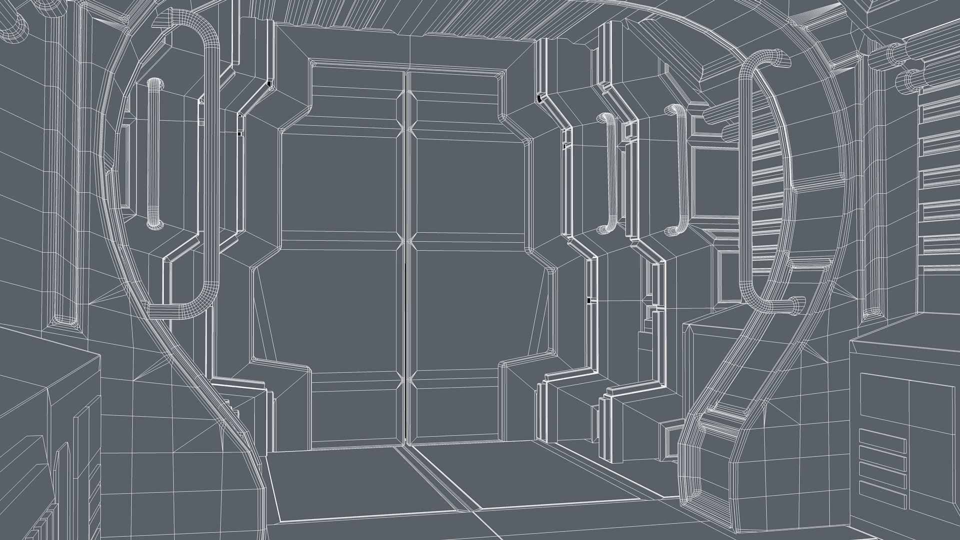 Sci Fi Corridor 3D Model - TurboSquid 1581870