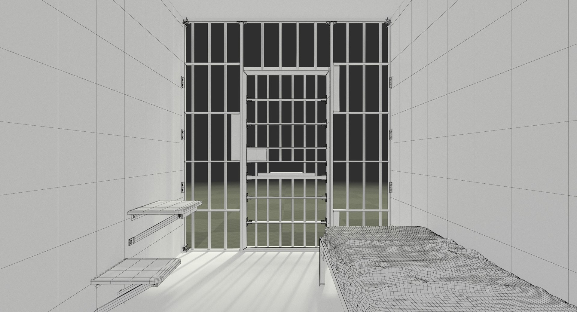 3D model old prison cell - TurboSquid 1246592