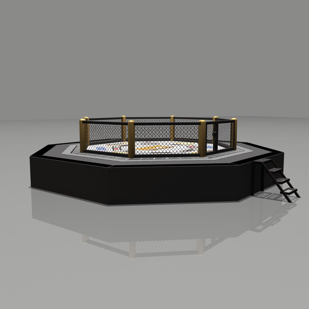 3D Model Mixed Octagon Ring - TurboSquid 1581882