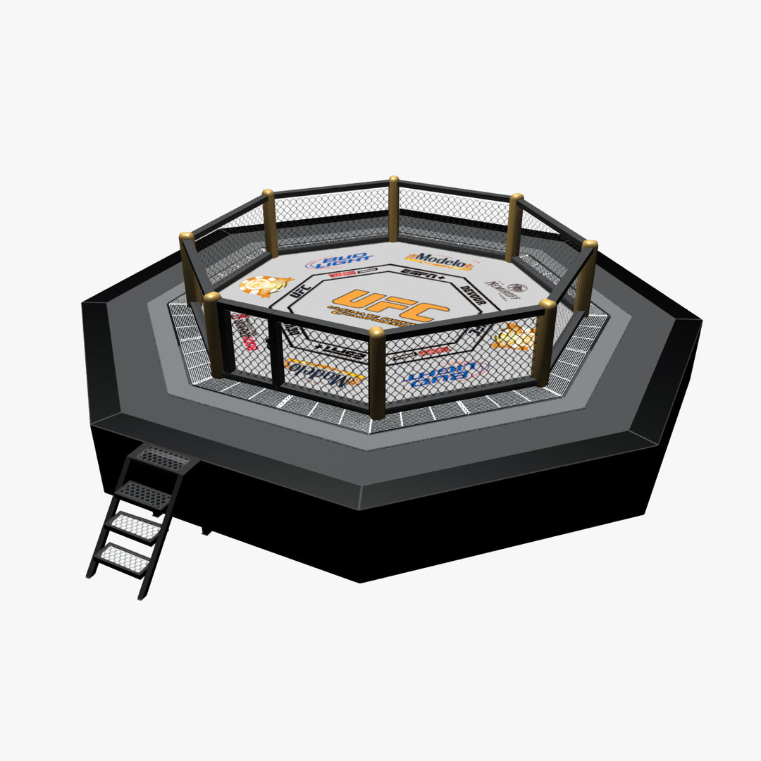 3D Model Mixed Octagon Ring - TurboSquid 1581882