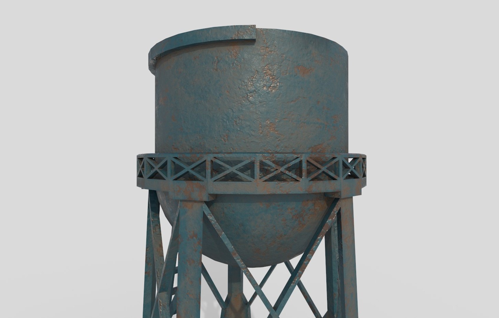 3D Model Water Tank Tower - TurboSquid 1460044