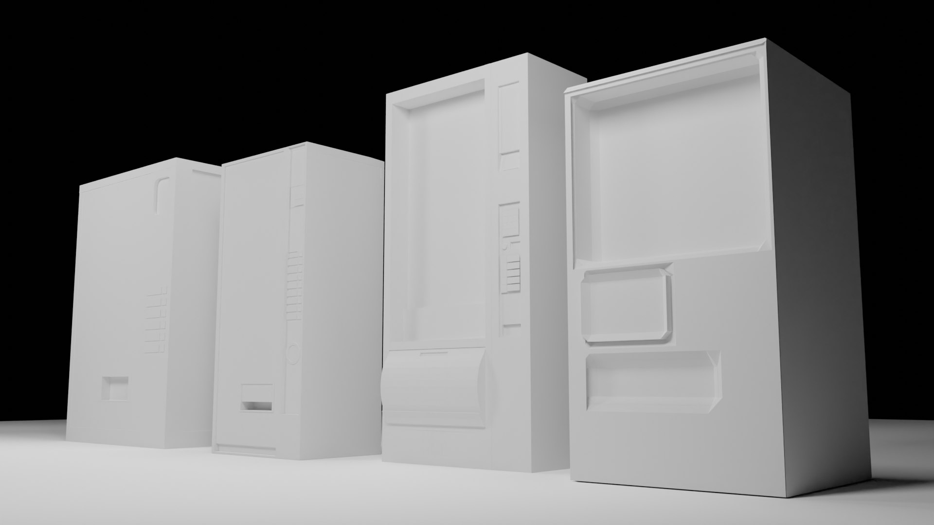 Vending Machine Collection- Pack Of 4 3D Model - TurboSquid 1758881