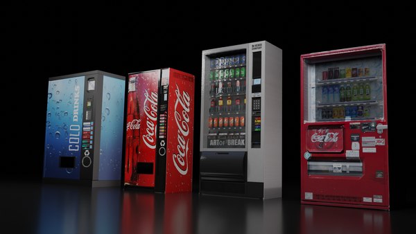 Vending Machine Collection- Pack of 4 3D model - TurboSquid 1758881