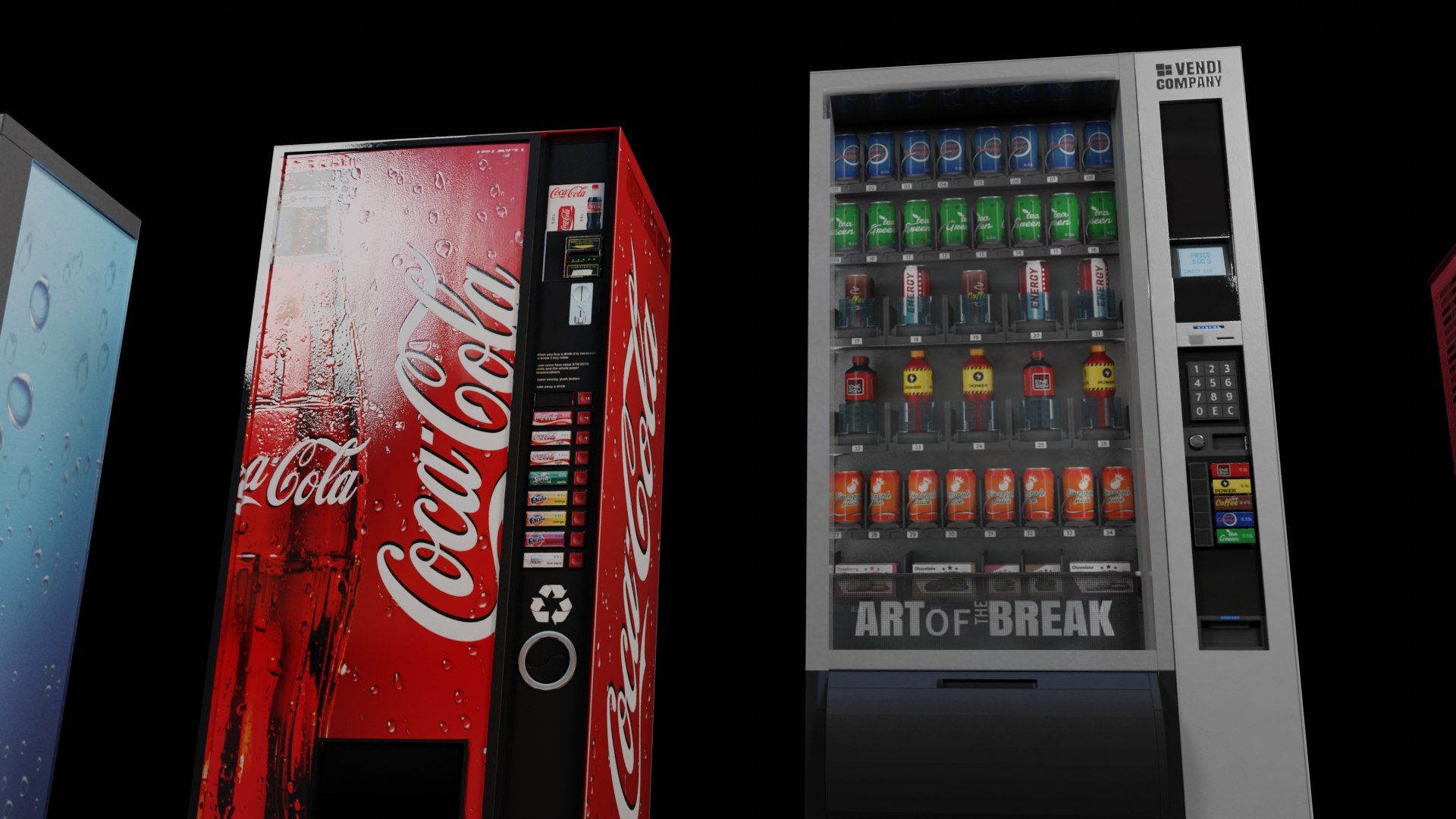 Vending Machine Collection- Pack Of 4 3D Model - TurboSquid 1758881