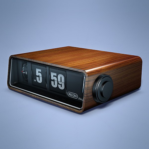 dxf retro tv flip clock