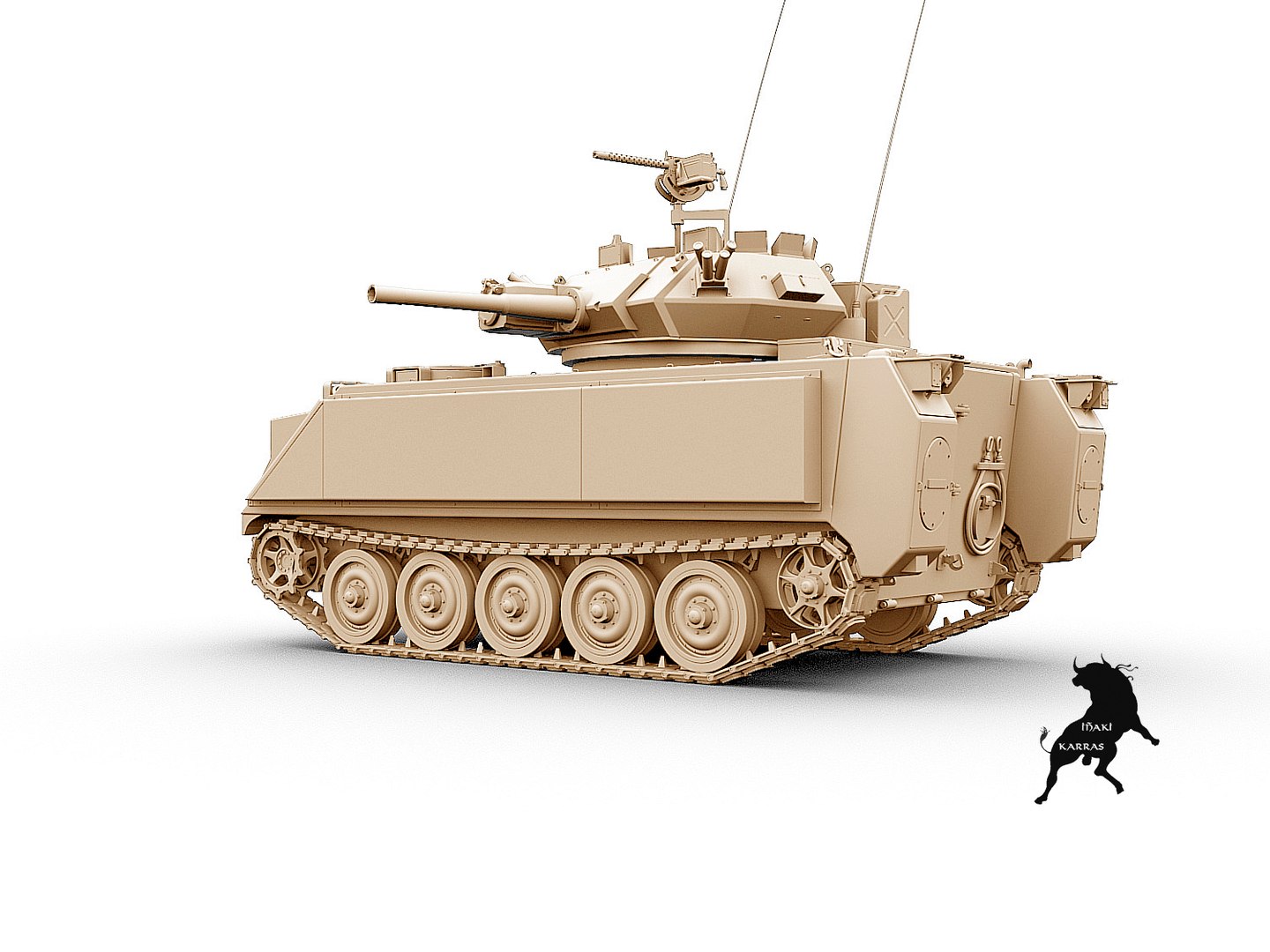3d Mrv M-113 Tank Model