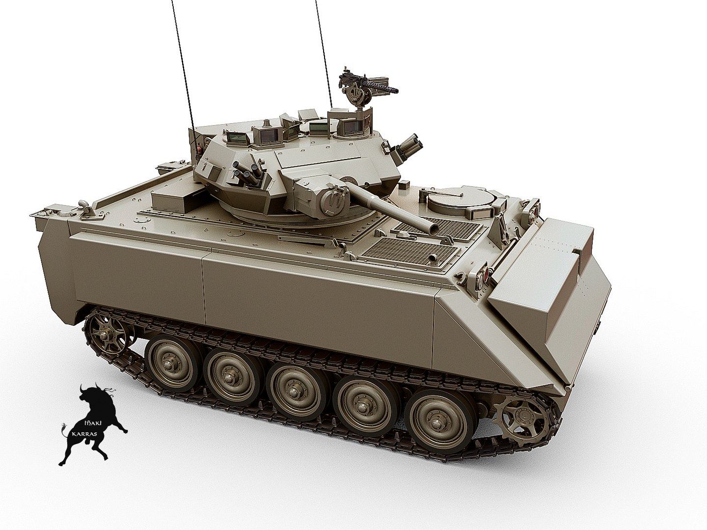 3d Mrv M-113 Tank Model