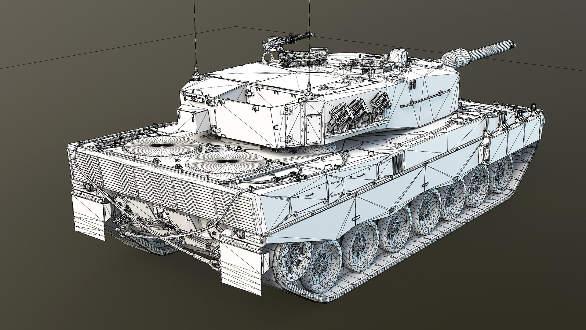 Leopard 2A4 Game 3D-Model 3D Model - TurboSquid 2132634