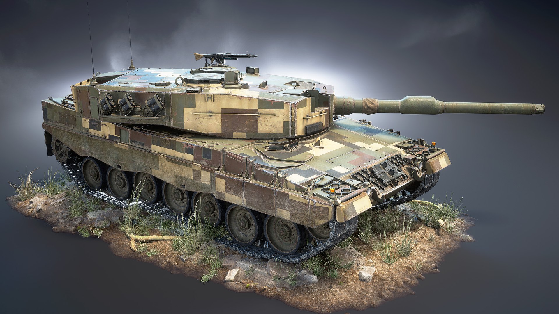 Leopard 2A4 Game 3D-Model 3D Model - TurboSquid 2132634