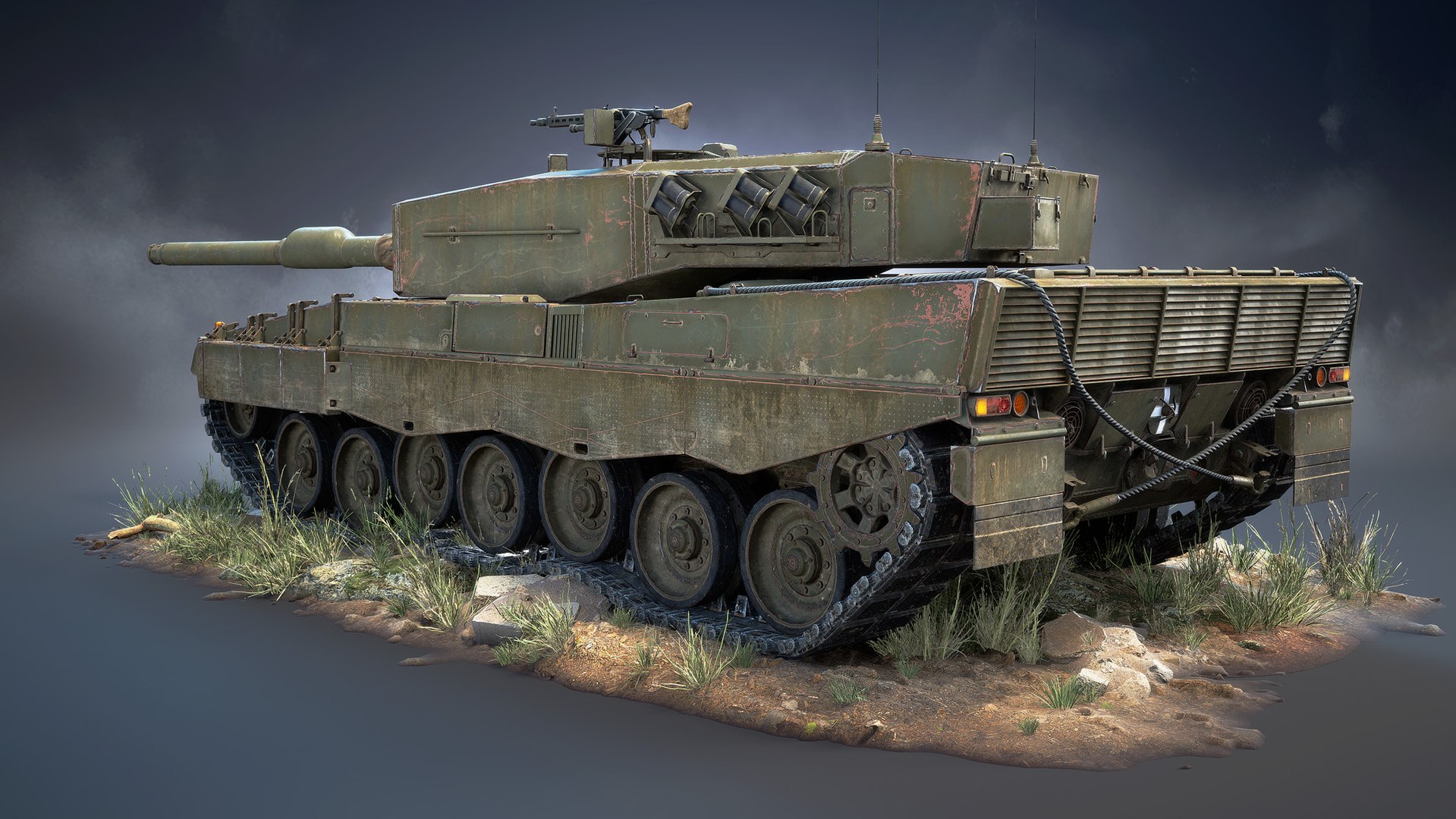 Leopard 2A4 Game 3D-Model 3D Model - TurboSquid 2132634