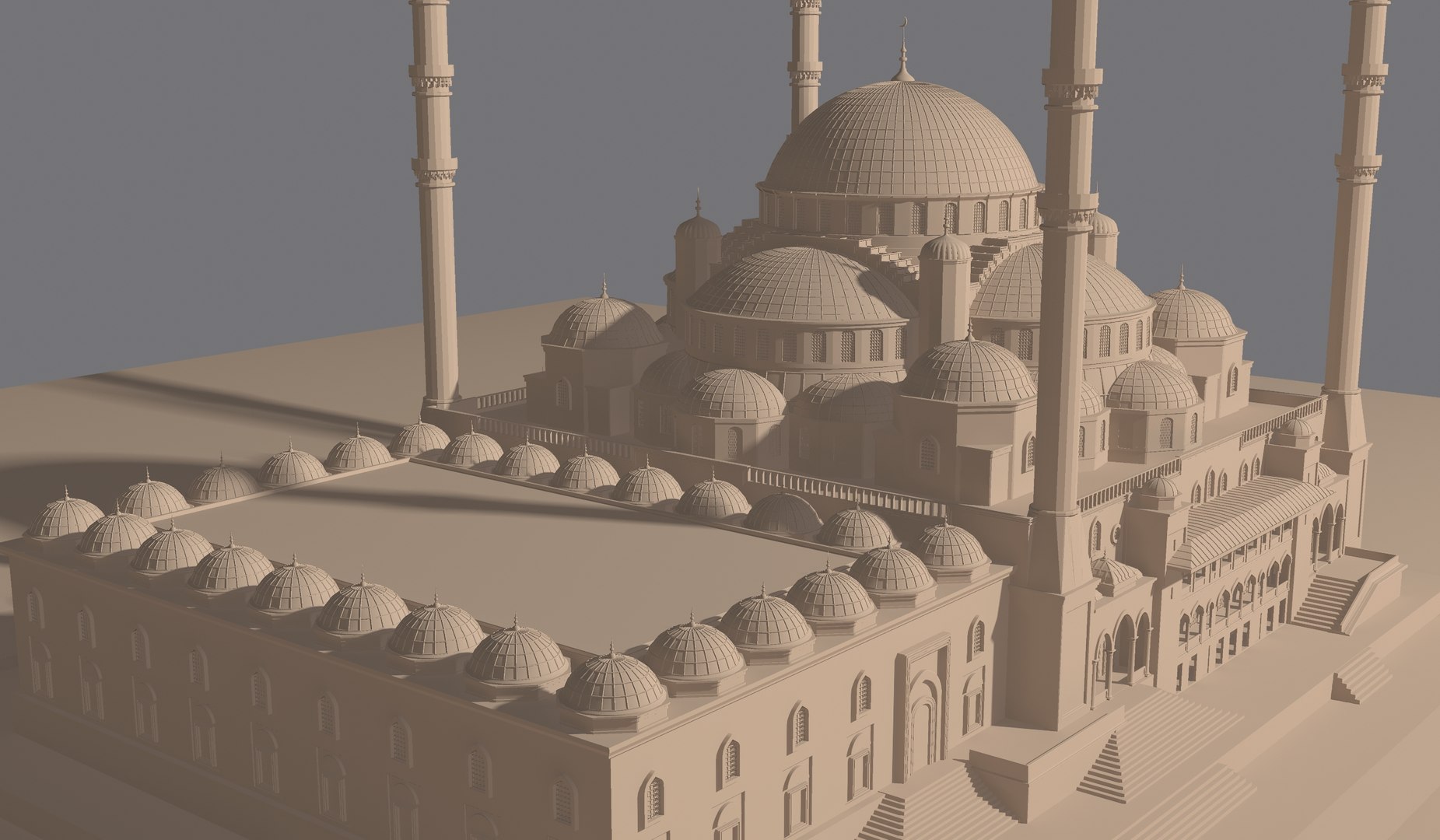 Turkish Mosque Model - TurboSquid 1255043