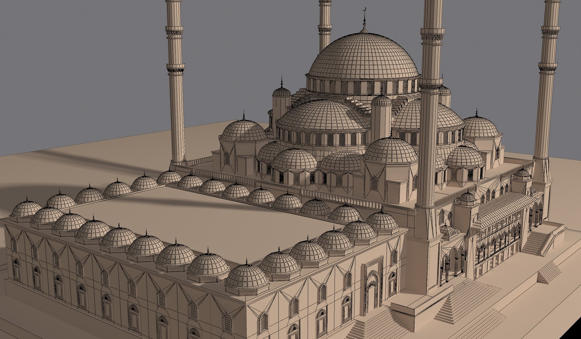 Turkish Mosque Model - TurboSquid 1255043