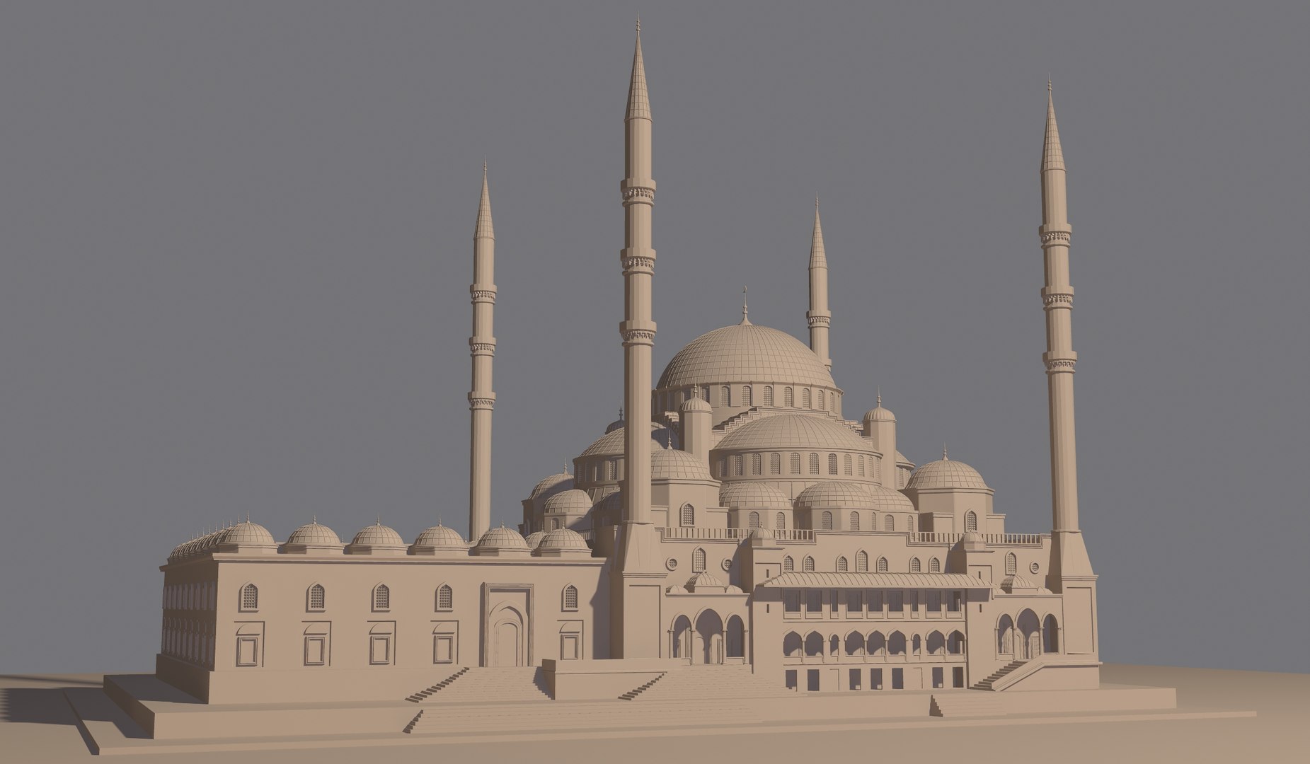 Turkish Mosque Model - TurboSquid 1255043