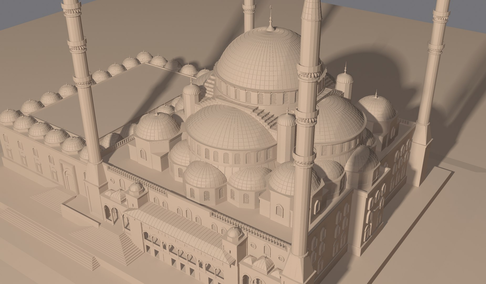 Turkish Mosque Model - TurboSquid 1255043