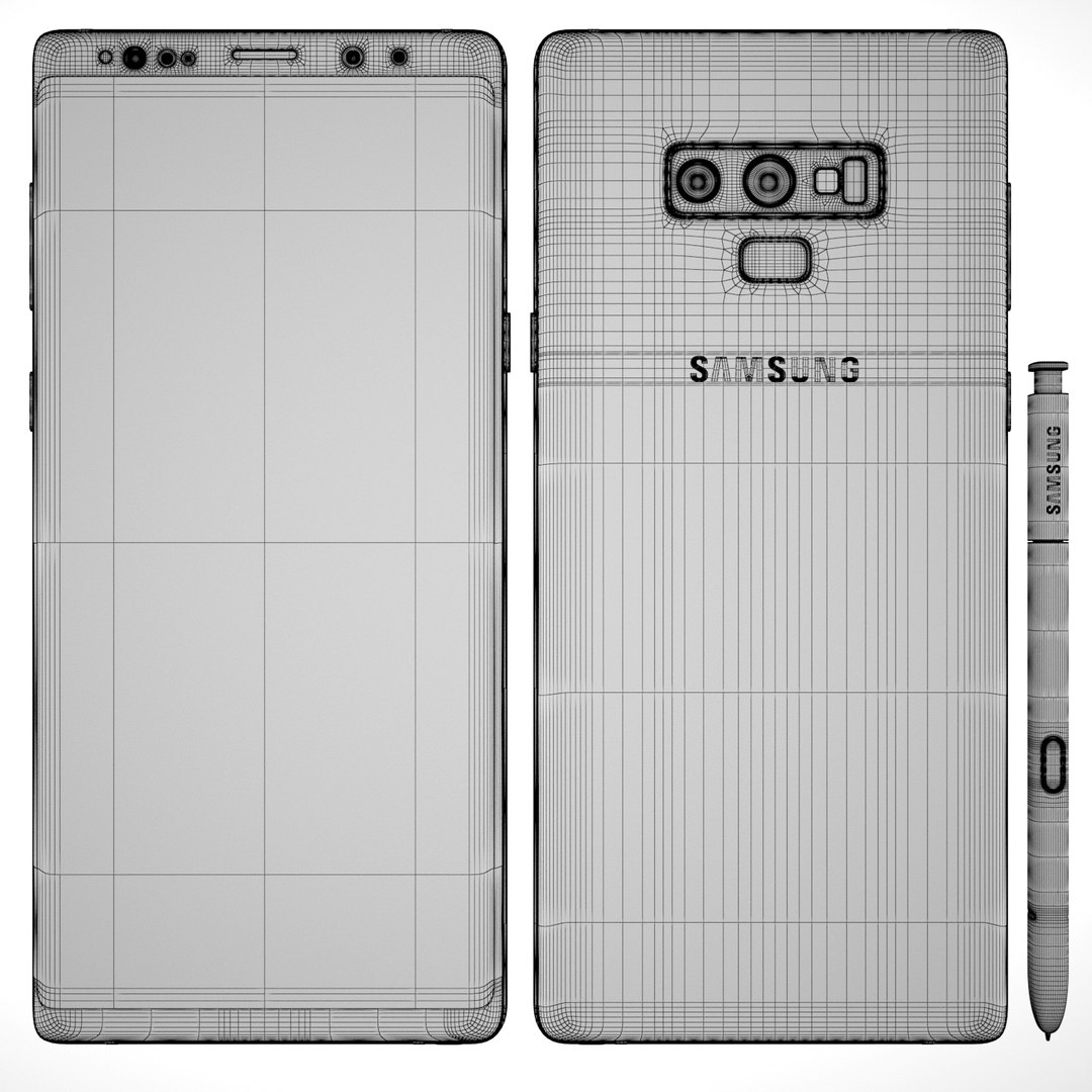 Samsung Galaxy Note 9 3D Model - TurboSquid 1317826