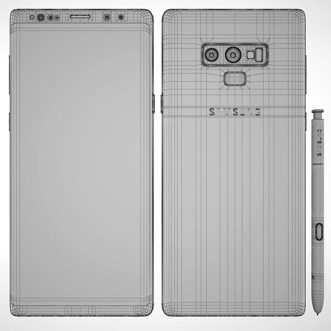 Samsung Galaxy Note 9 3D Model - TurboSquid 1317826