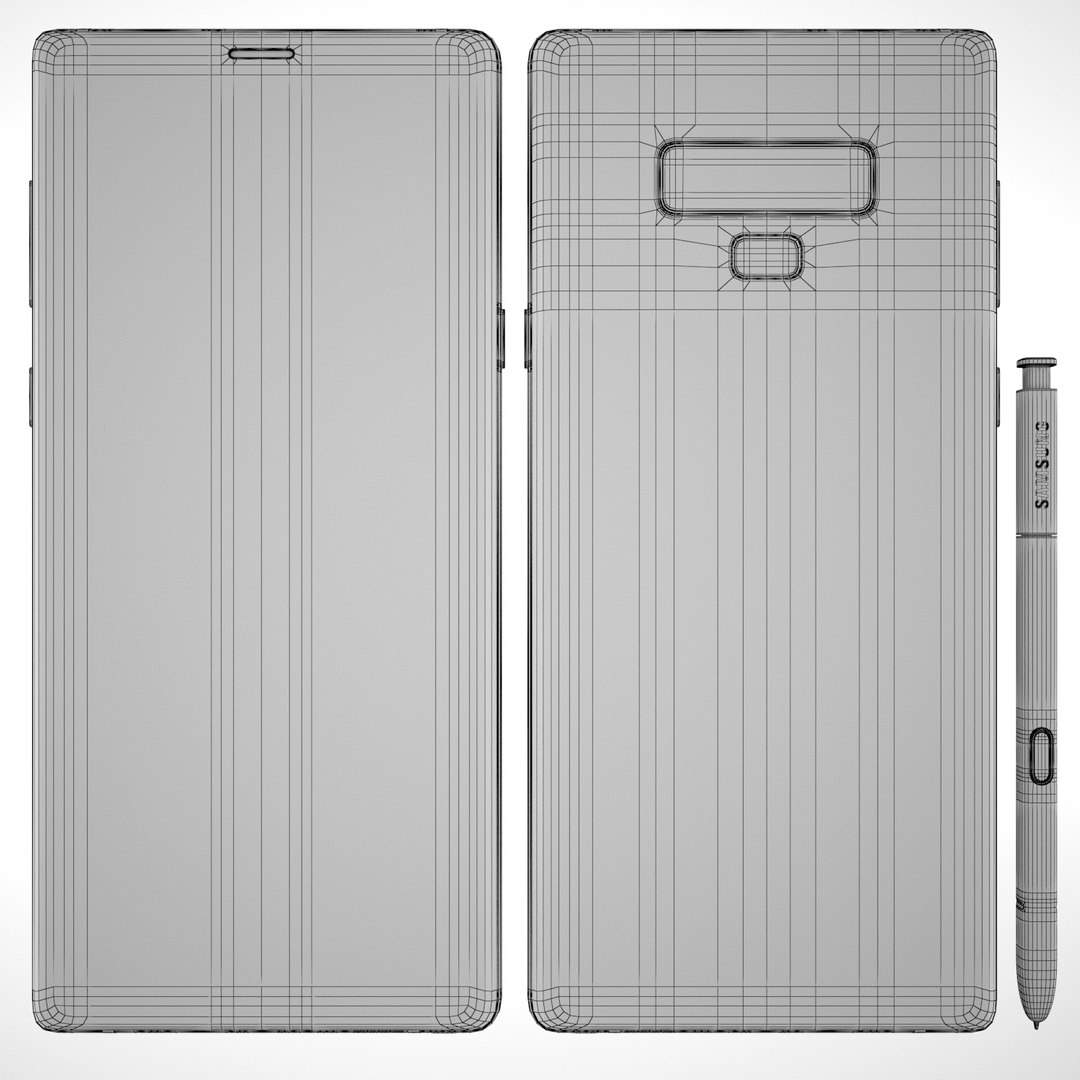 Samsung Galaxy Note 9 3D Model - TurboSquid 1317826