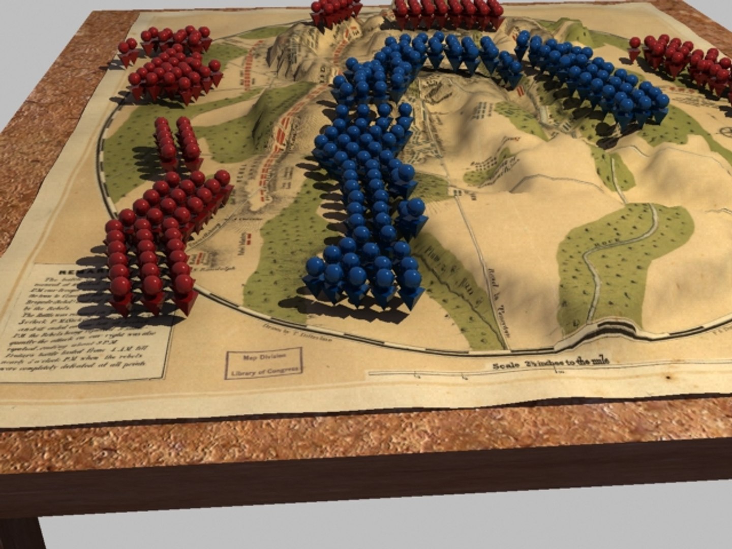 3d Model Gettysburg Animation Union