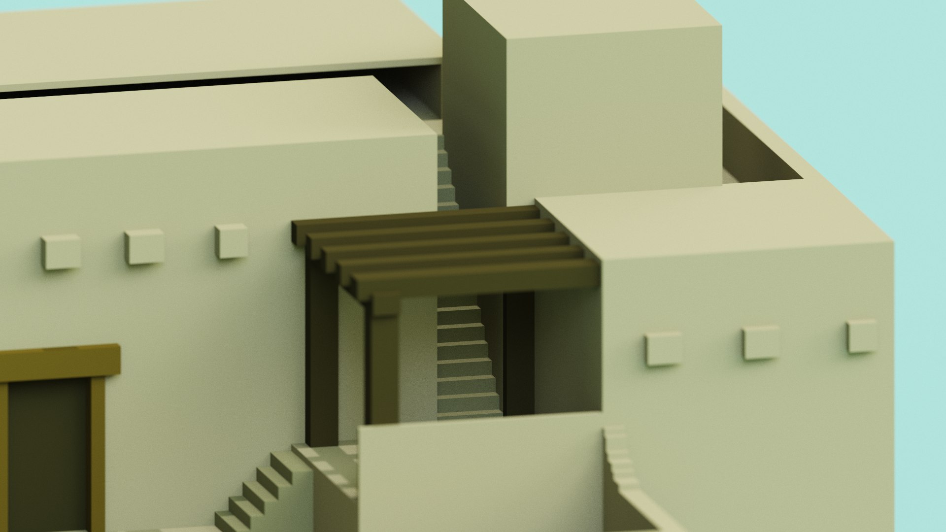 3D Voxel House - TurboSquid 1866877