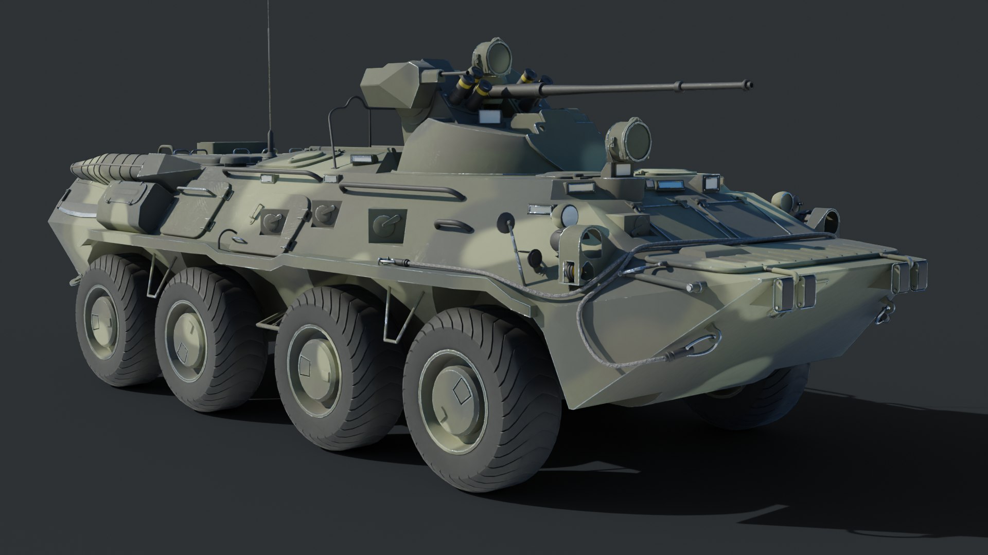 BTR-80A - Armored Personnel Carrier 3D Model - TurboSquid 2421646