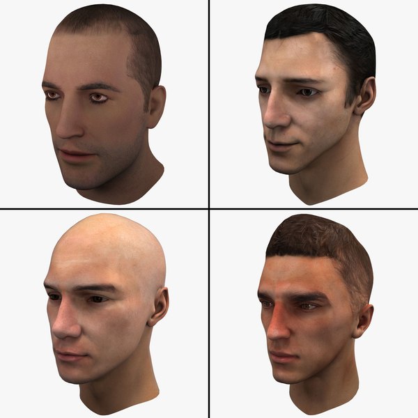Collection Male Head 3D Models for Download | TurboSquid