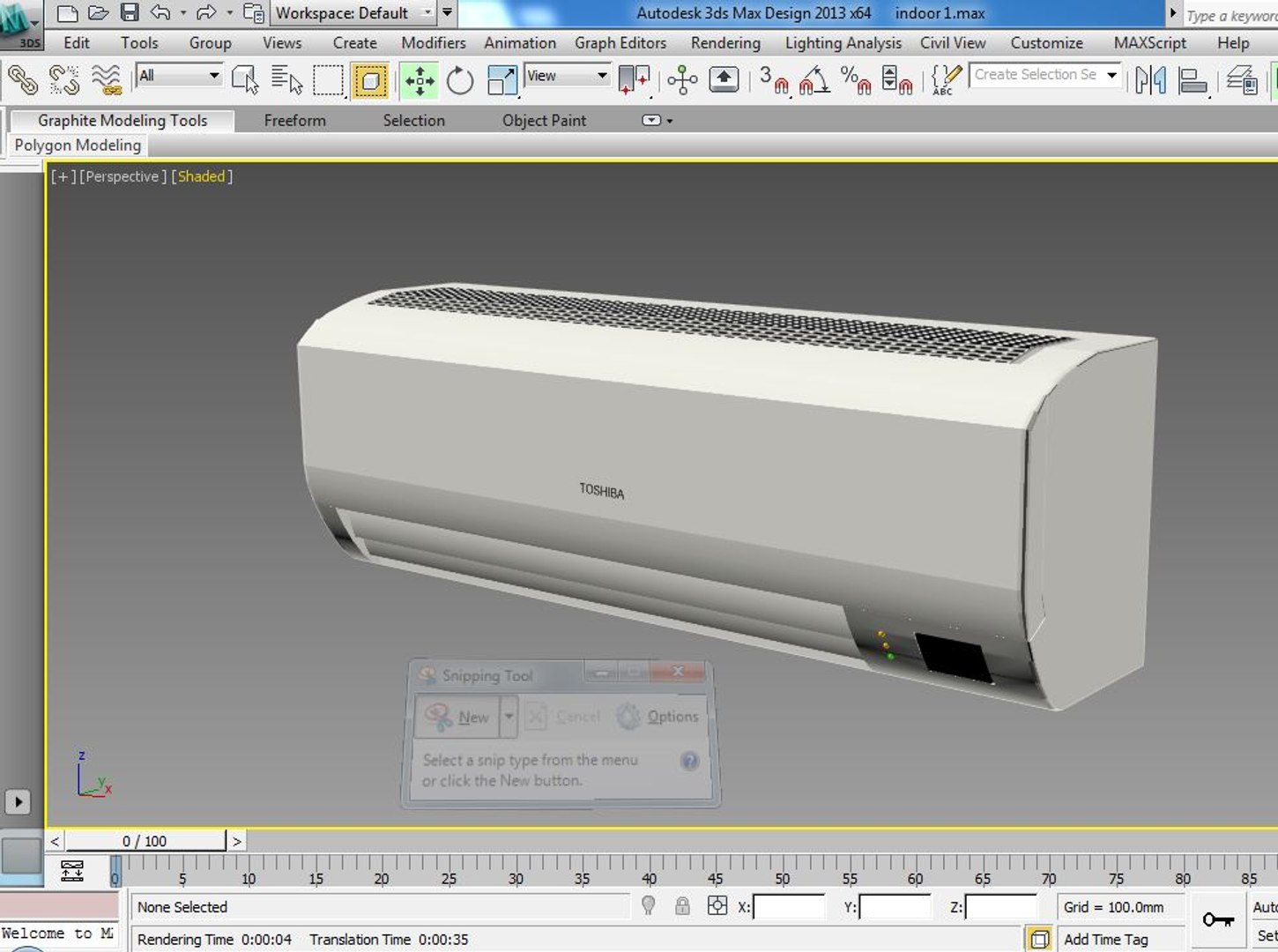Ac Indoor Split Unit 3d Max