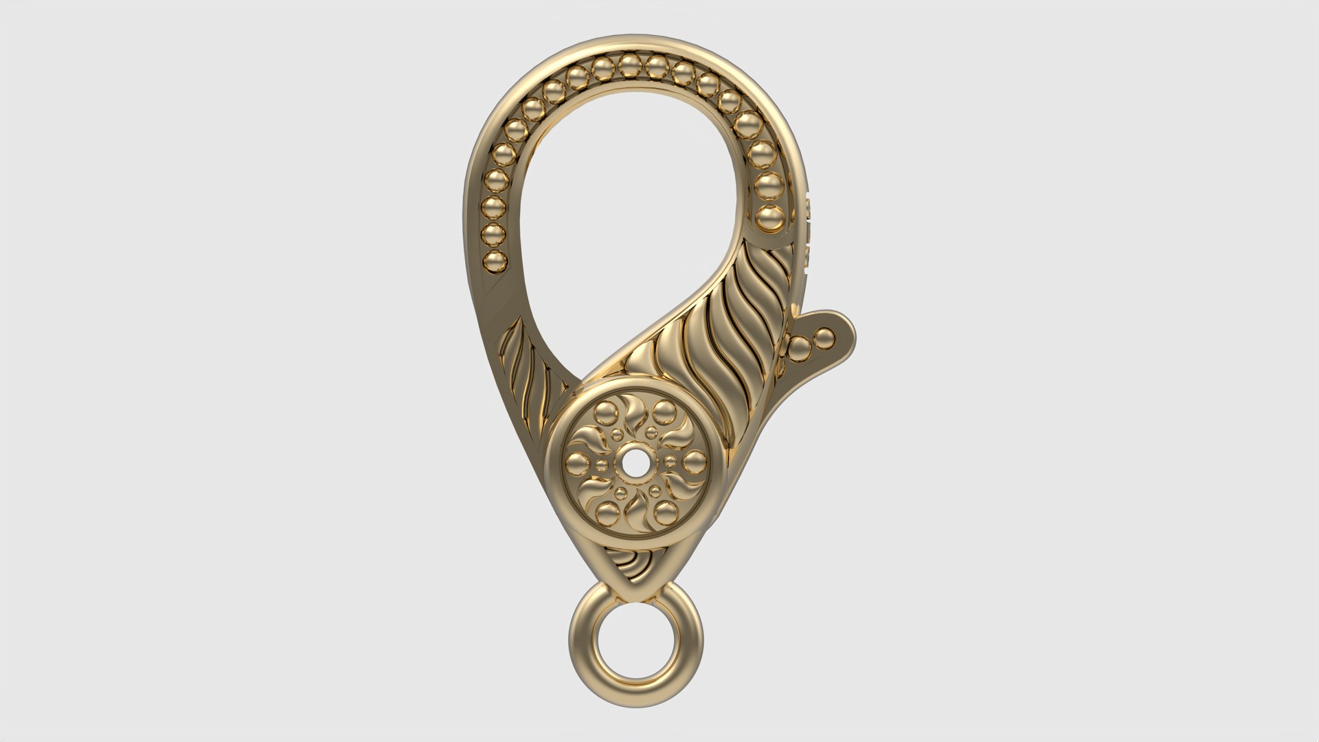 Elegant Beaded Closure Lock JDBCo 3D - TurboSquid 2342213