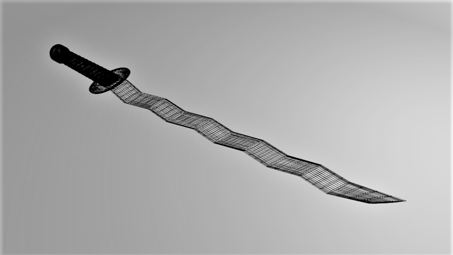 3D wavy sword 4 model - TurboSquid 1589666