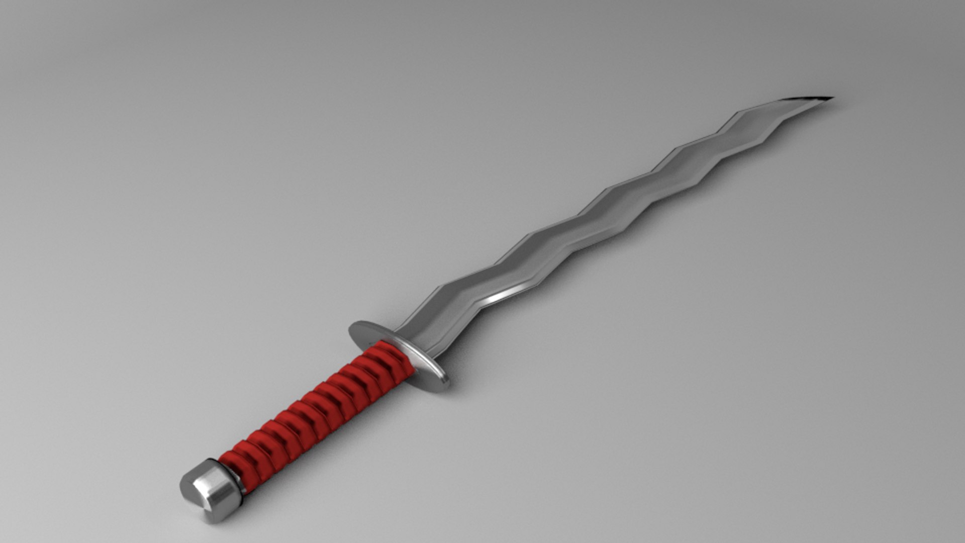 3D wavy sword 4 model - TurboSquid 1589666