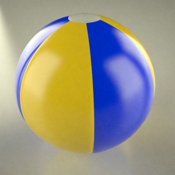3d beach ball model