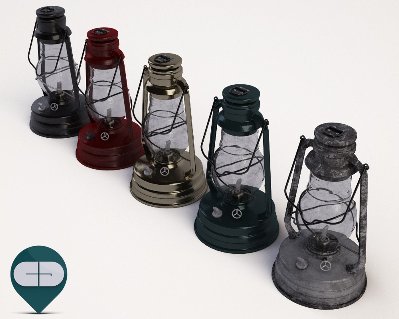 Old Lamp 3d Model
