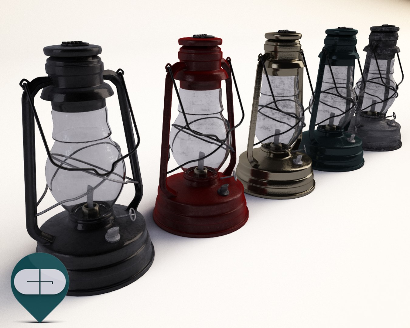Old Lamp 3d Model