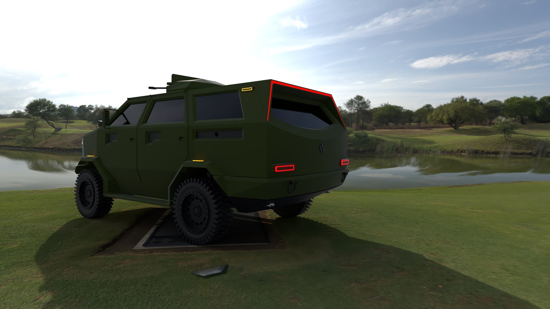 3D Model Military Vehicle - TurboSquid 2299207