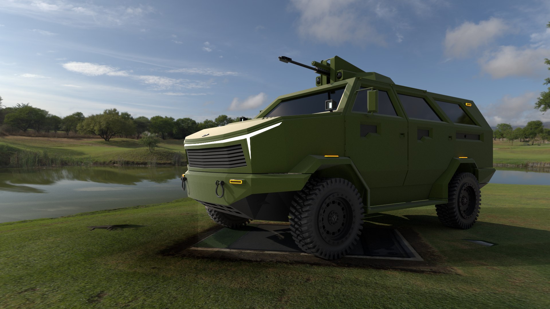 3D Model Military Vehicle - TurboSquid 2299207